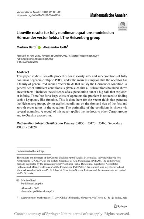 pdf liouville results for fully nonlinear equations modeled on hörmander vector fields i the