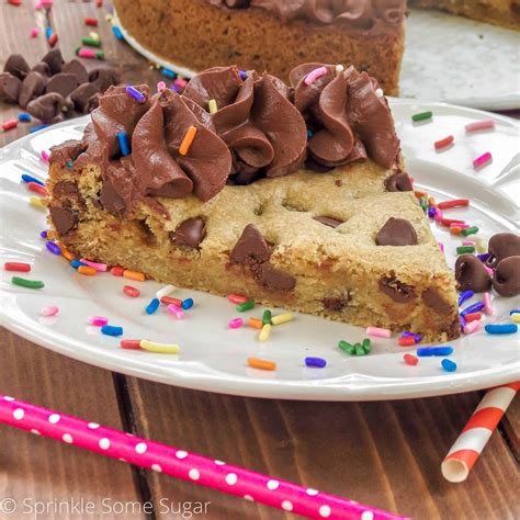 The Best Chocolate Chip Cookie Cake Sprinkle Some Sugar