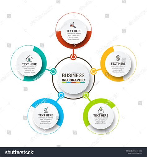 Simple Modern Infographics Template Royalty Free Stock Vector