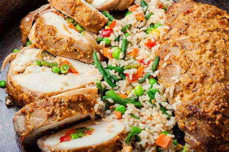 Arroz Integral De Forno Legumes E Frango