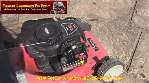 9 Hp Briggs And Stratton Engine Blowing Oil