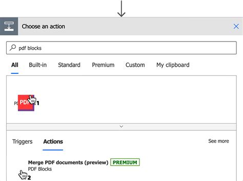 how to merge or combine multiple pdfs in power automate pdf blocks