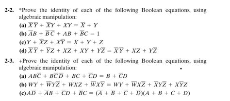 solved 2 2 prove the identity of each of the following