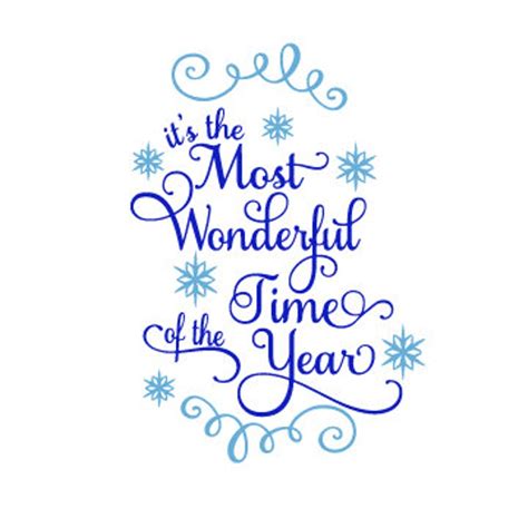 It S The Most Wonderful Time Of The Year SVG DXF Pdf Etsy