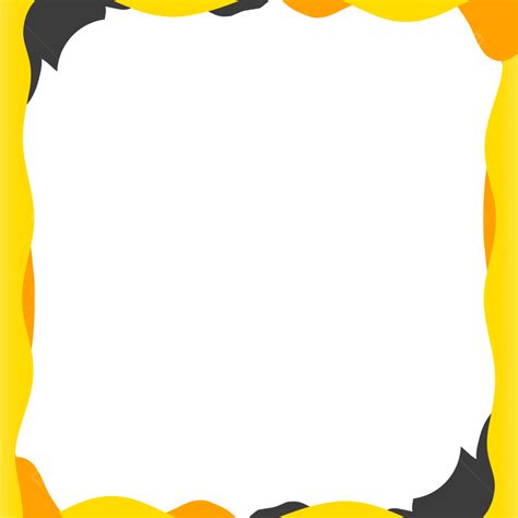 Yellow Black Wave Abstract Border Wave Abstract Borders PNG