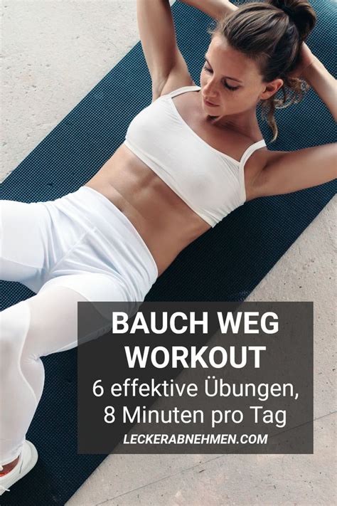 Bauchmuskeltraining für Zuhause Bauchfett verbrennen mit 6 Übungen