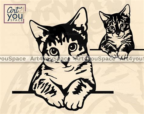 Cute Cat Face Svg Files For Cricut Cat Head Flowers Clipart Christmas