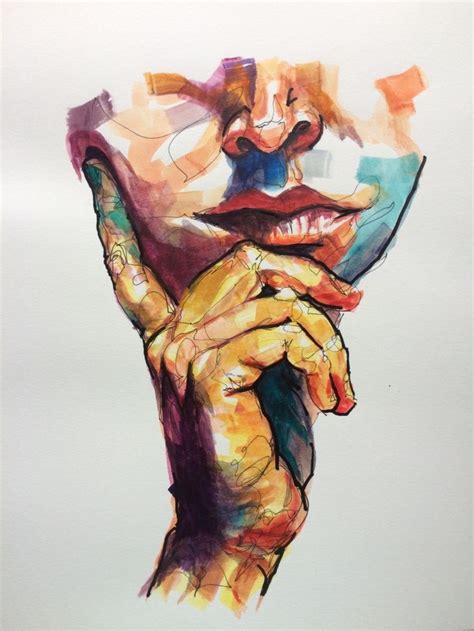 By Noel Badges Pugh Art Painting Figurative Art Watercolor Art