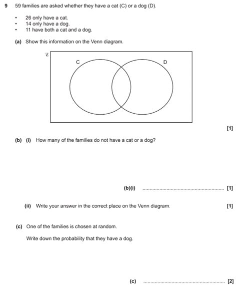 Venn Diagrams Gcse Questions Venn Diagrams Worksheet Answe