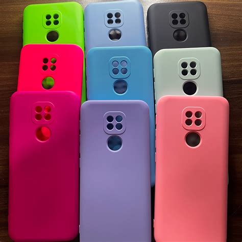 Capa Capinha Silicone Motorola Moto G9 G9 Play Aveludada Escorrega