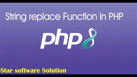 How To Use String Replace Function In PHP String Replace Function In
