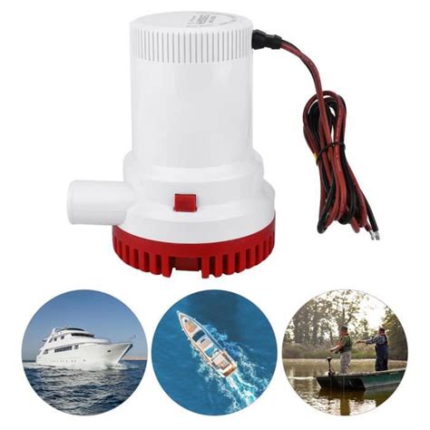 Qiilu Pompe De Cale 12V Pompe De Cale Submersible Automatique De Bateau