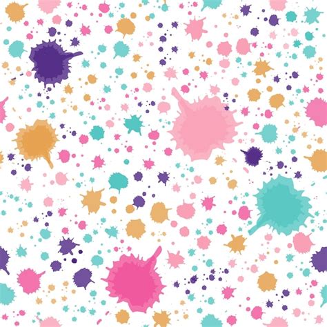 Patrón sin fisuras de salpicaduras de color abstracto estilo abstracto