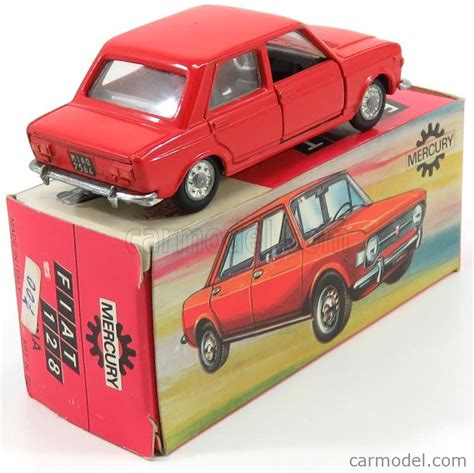 MERCURY ITALY 22 Scale 1 43 FIAT 128 4 DOORS SEDAN RED