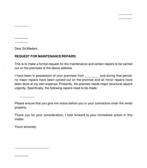 Sample Repair Letter To Landlord Sample Letter To Landlord