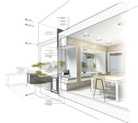Rendering Interior Design Section Home Design
