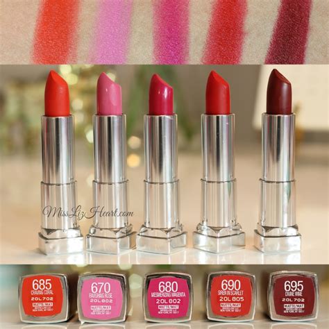 Maybelline Sensational Lipstick Swatches Hotsell Dakora Co