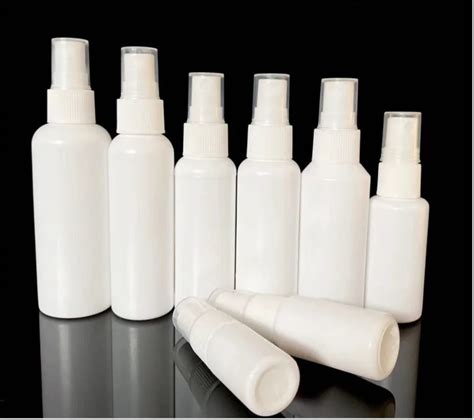 100PCS LOT White Spray Bottle 10ml 20ml 30ml 50ml 60ml 100ml Empty