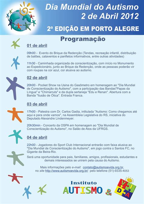 Instituto Autismo e Vida 2ª Edição do Dia Mundial de Conscientização