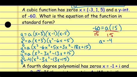 modeling polynomial functions ti youtube