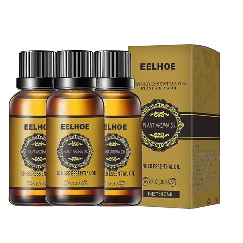 3pcs gengibre massagem essencial de óleo de óleo fino fino firmamento