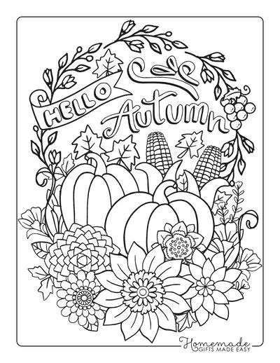 Free Printable Autumn Fall Coloring Pages Fall Coloring Pages Fall