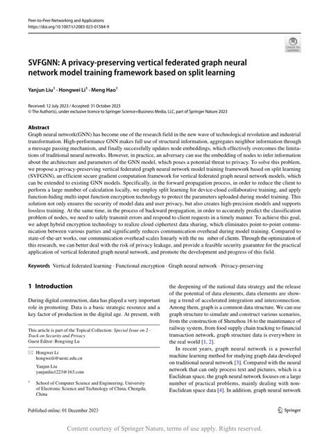 svfgnn a privacy preserving vertical federated graph neural network model training framework