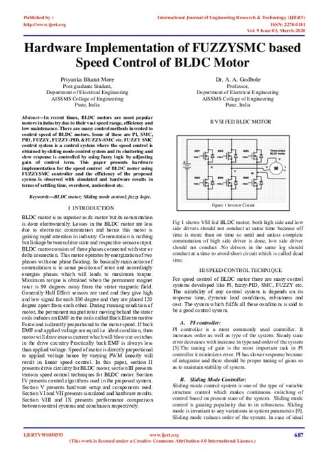 pdf ijert hardware implementation of fuzzysmc based speed control of bldc motor ijert