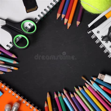 Quadro De Fontes De Escola Coloridas Para O Conceito Da Educação Foto