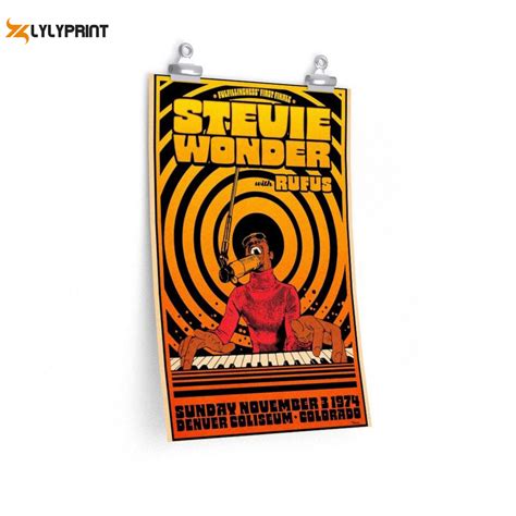 Stevie Wonder Concert Poster Lylyprint
