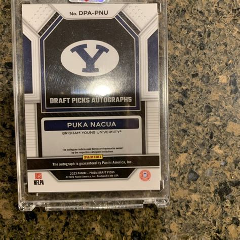 2023 Panini Prizm Draft Picks Autographs Silver Prizm DPA PNU Puka