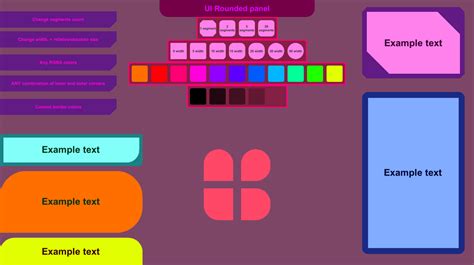 Unity UI Rounded Panel By IPixl