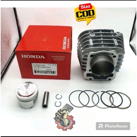 BLOK SEHER SET CYLINDER MESIN KOMPLIT MOTOR HONDA ABSOLUTE REVO BLADE