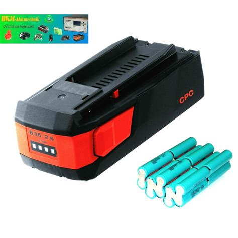 Reparatur Zellentausch F R Hilti Akku B Li V Li Ion Ah