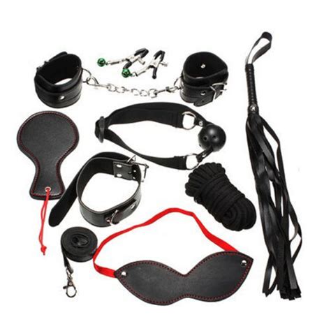 9 Pcs Sm Adult Sex Tool Toy Bdsm Bed Restraint Set Kit Bondage Fetish Toys Ebay