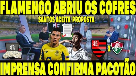 Saiu Agora Imprensa Confirma Pacot O De Refor Os No Flamengo Santos
