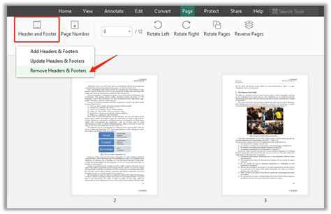 how to efficiently add headers and footers in ms word
