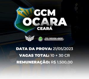 COMO FUNCIONA O CONCURSO PARA GCM OCARA CE Loja Virtual