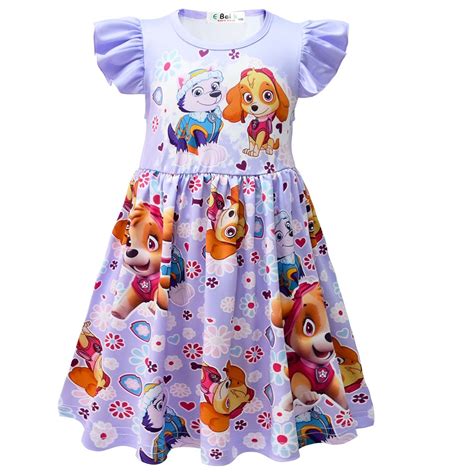 Paw Patrol Skye Everest Vestido Ni Os Ni A Verano Casa Casual Dibujos