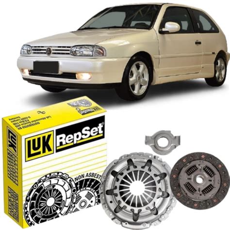 Kit Embreagem Luk Original Plat Disco E Rolamento Volkswagen