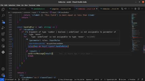 javascript argument of type number boolean undefined is not assignable to parameter of