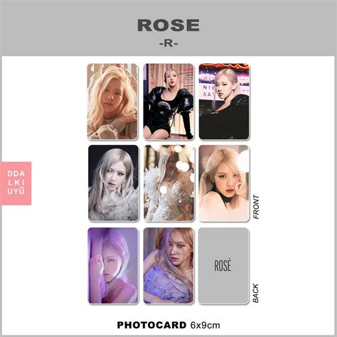 Jual BLACKPINK ROSE R Pc Kpop Unoff Photocard 2 Sisi Jisoo Jennie