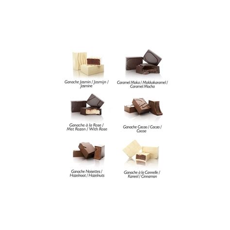 Boites Planète Chocolat mignon assortiment de 6 pralines Belges 25