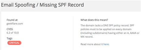 How To Test Fix Missing Spf Record Vulnerability Email Spoofing