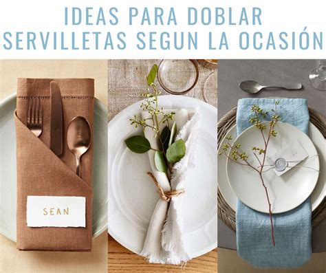 Cuatro Formas De Doblar La Servilleta De Forma Elegante Y Mesas De