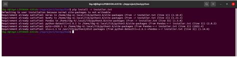 installing multiple packages in python