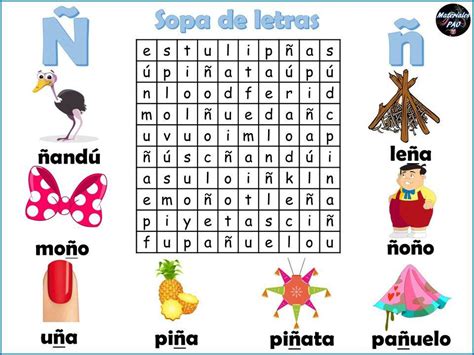 Sopa De Letras En Espanol Para Imprimir Image To U