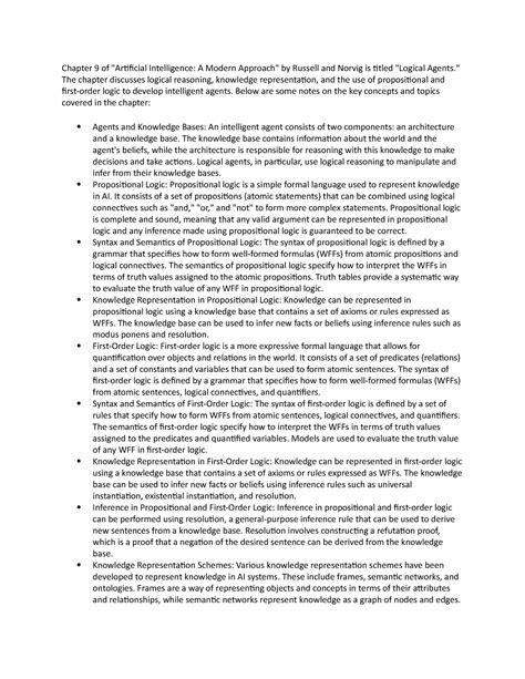 Ai Chapter N A Artificial Intelligence A Modern Approach