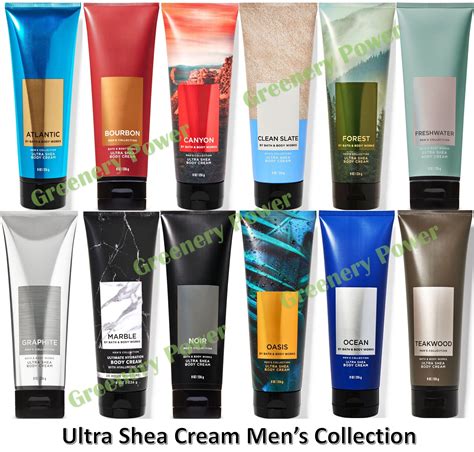 Bbw Set Bath Body Works Ultra Shea Body Cream Men Collection G