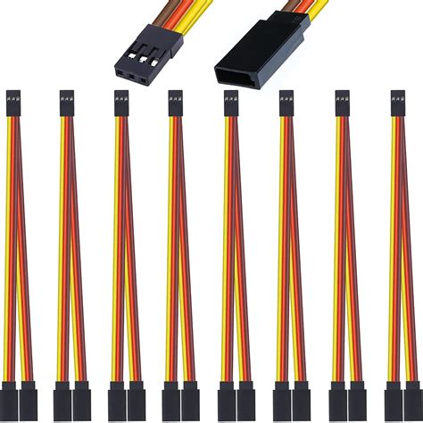 Xiatiaosann Pcs Servo Rc To Y Cable Male To Female Extension
